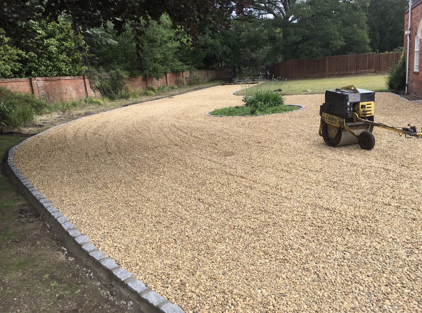 Flat Gravel Driveway